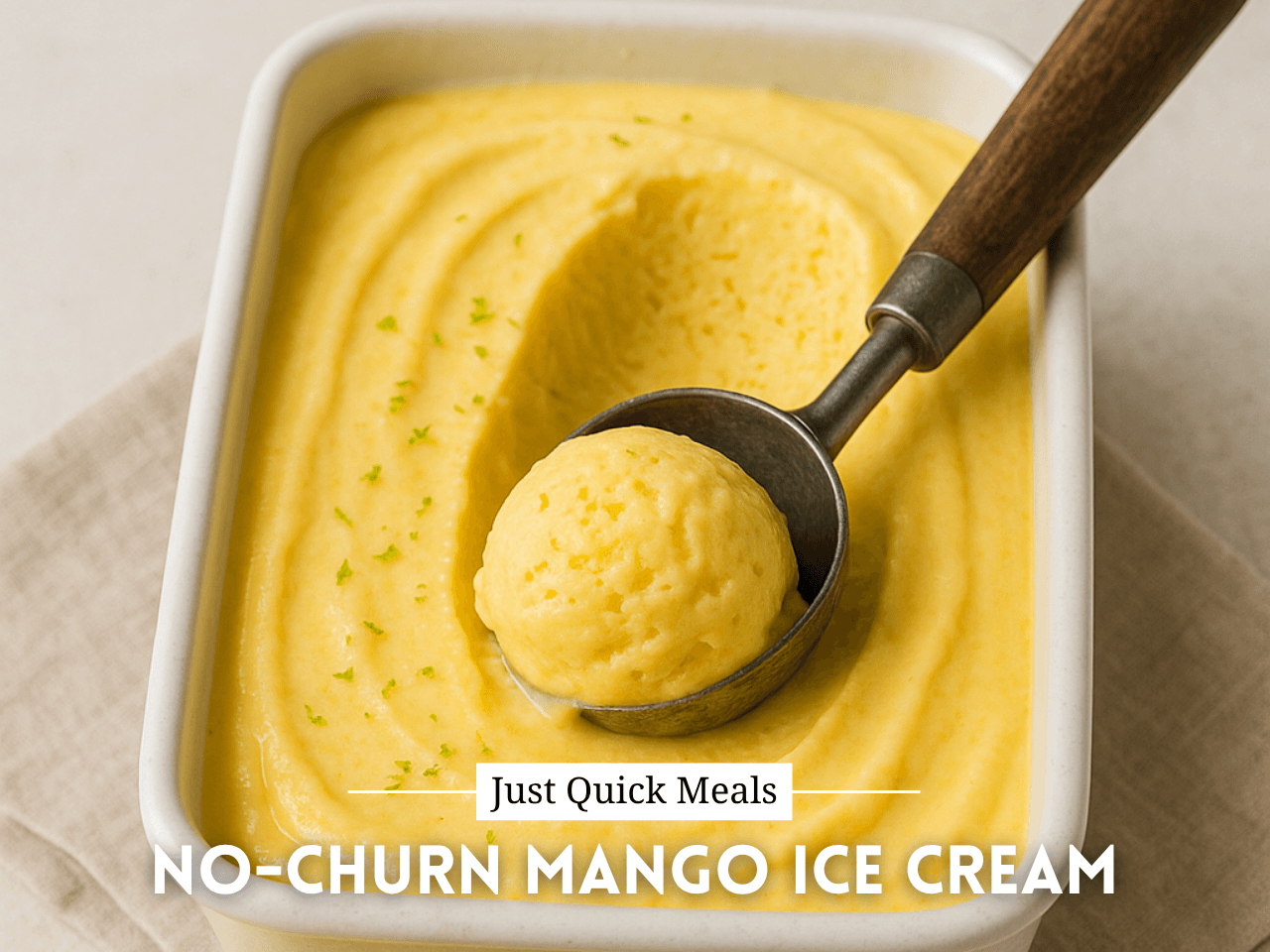 No-Churn Mango Ice Cream - Cost Finds Meals
